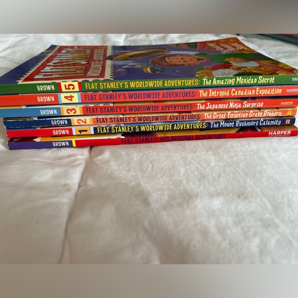 Toys | Flat Stanleys Worldwide Adventures 15 Set Of 6 Books Euc | Poshmark